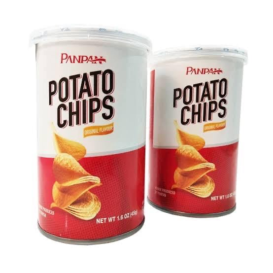 Panpan Potato Chips 45g (Box) (Pack of 12) | Light & Crunchy Snack ...